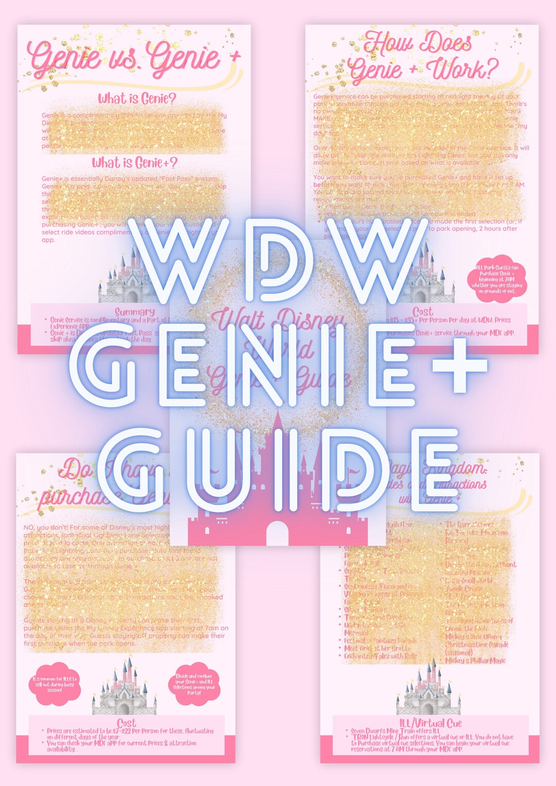 WDW Travel Agent Genie Guide - Etsy