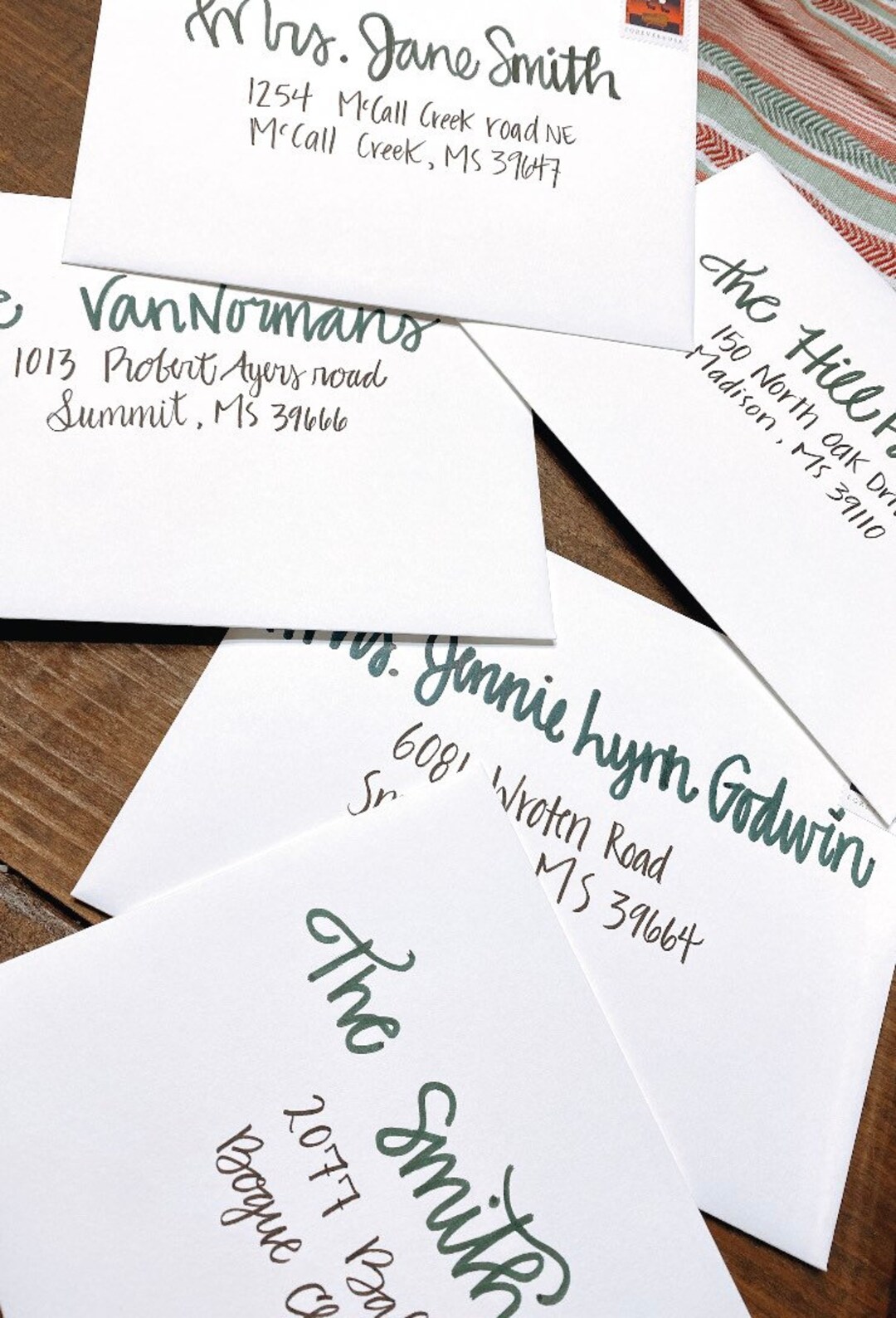 Custom Hand-lettered Envelopes, Wedding Invitations - Etsy