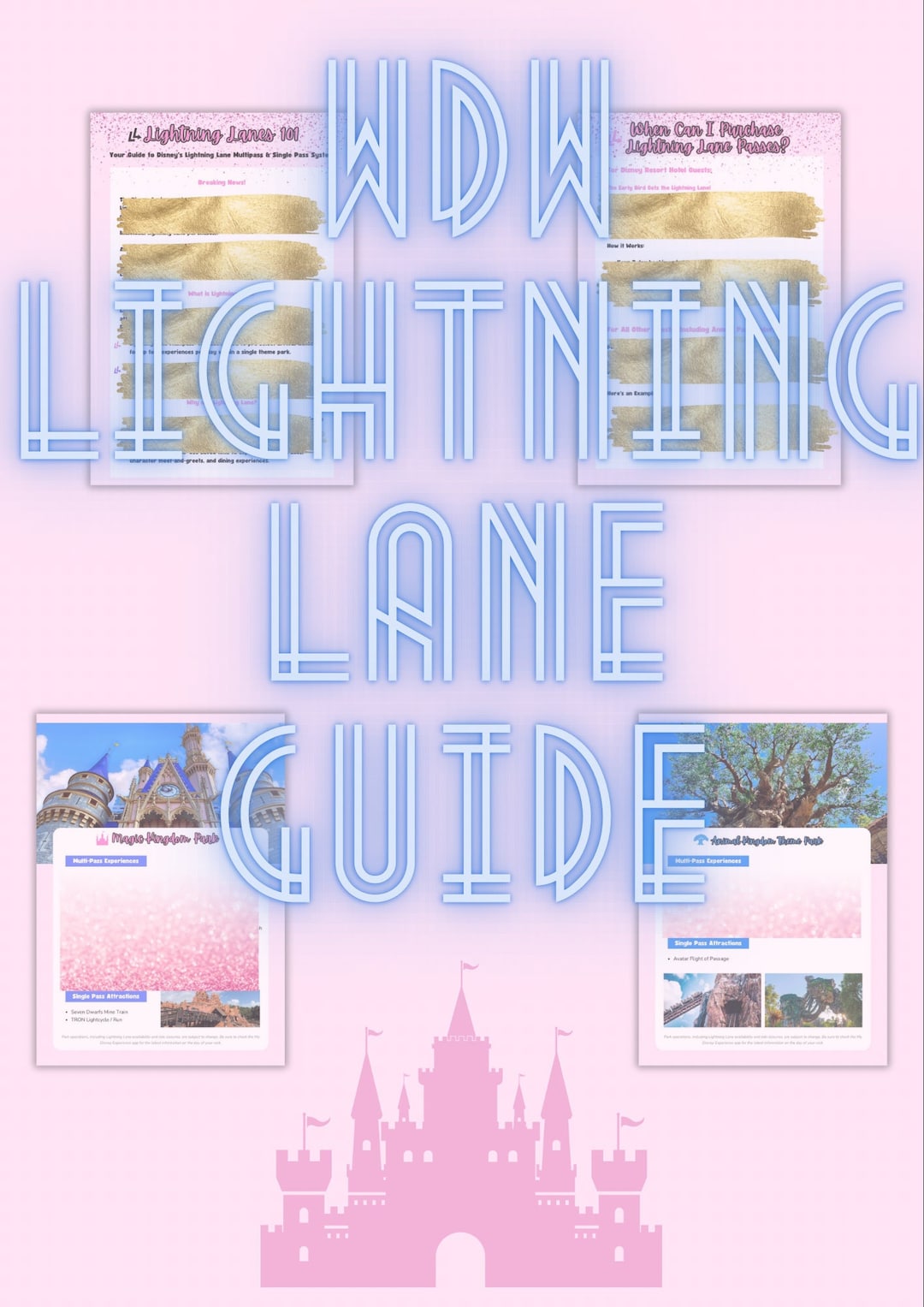 WDW Travel Agent Lightning Lane Guide Template UPDATED July 2025 - Etsy
