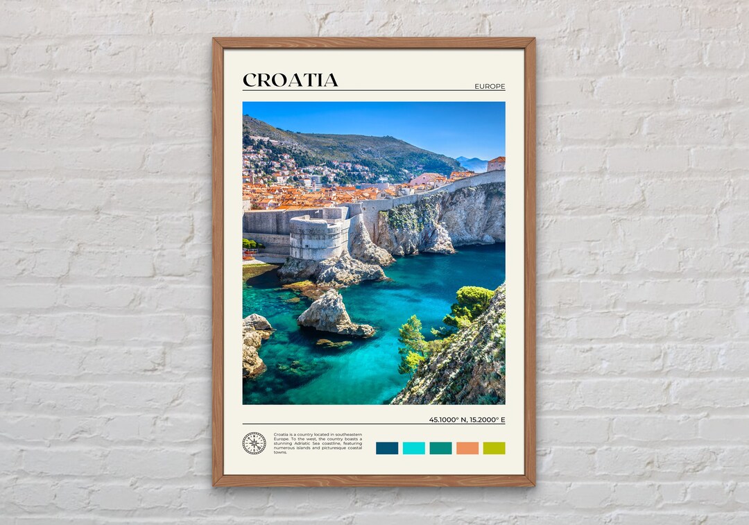 Real Photo, Croatia Print, Croatia Wall Art, Croatia Poster, Croatia ...