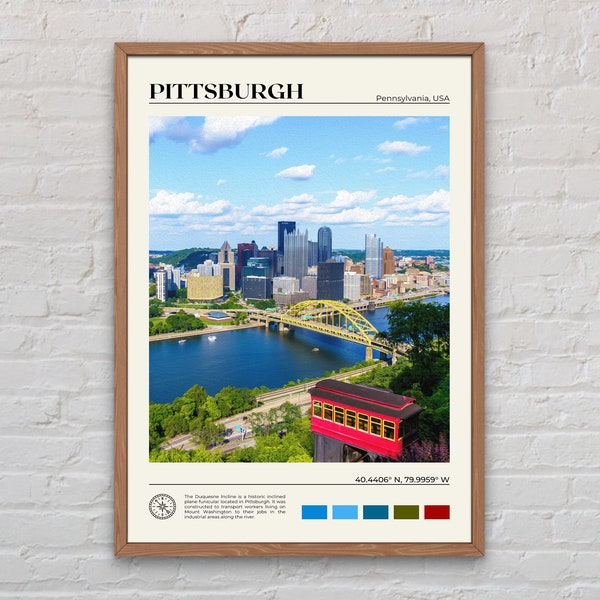 Pittsburgh Print - Etsy