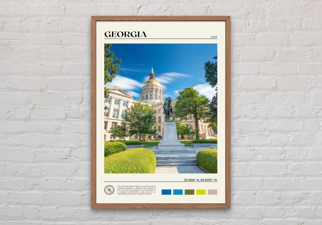 Real Photo, Georgia Print, Georgia Wall Art, Georgia Poster, Georgia ...