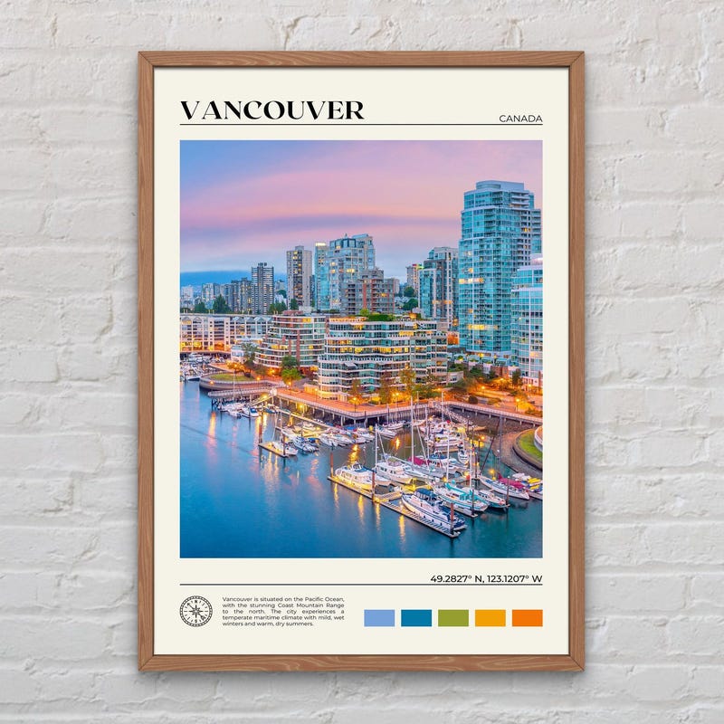 Vancouver Photo Wall Art - Etsy UK