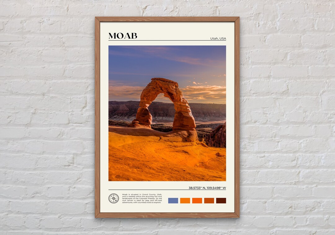 Real Photo, Moab Print, Moab Wall Art, Moab Poster, Moab Photo, Moab ...