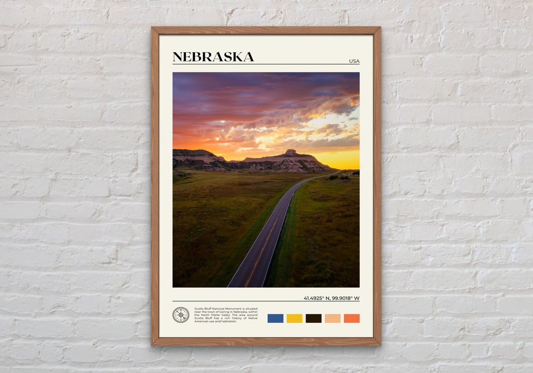 Real Photo, Nebraska Print, Nebraska Wall Art, Nebraska Poster ...