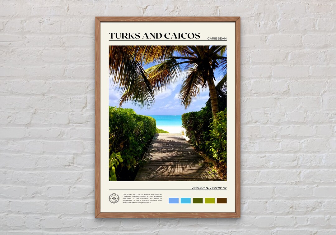 Real Photo, Turks and Caicos Islands Print, Turks and Caicos Wall Art ...