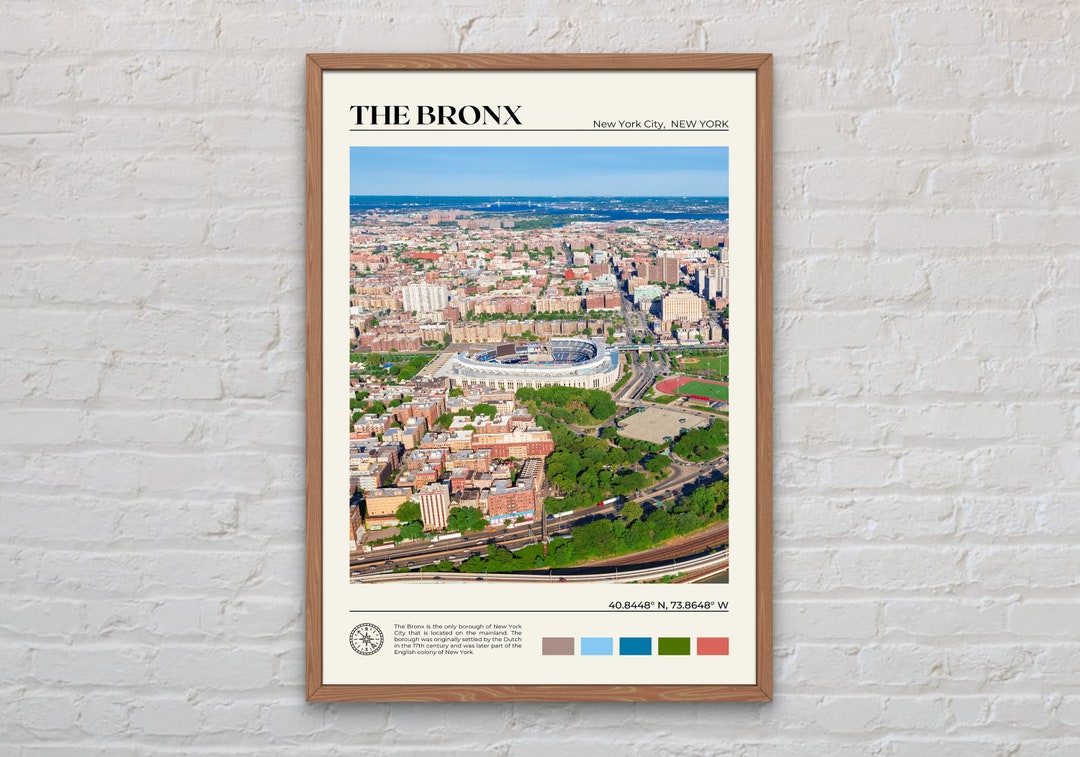 Real Photo, the Bronx Print, the Bronx Wall Art, the Bronx Poster, the ...