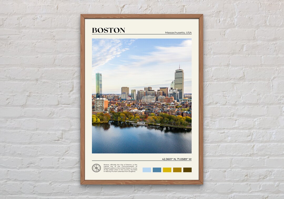 Real Photo, Boston Print, Boston Wall Art, Boston Poster, Boston Photo ...