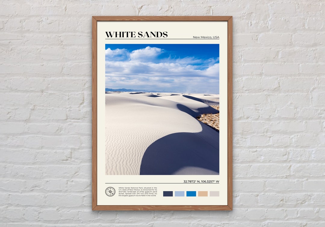 Real Photo, White Sands National Park Print, White Sands Wall Art ...