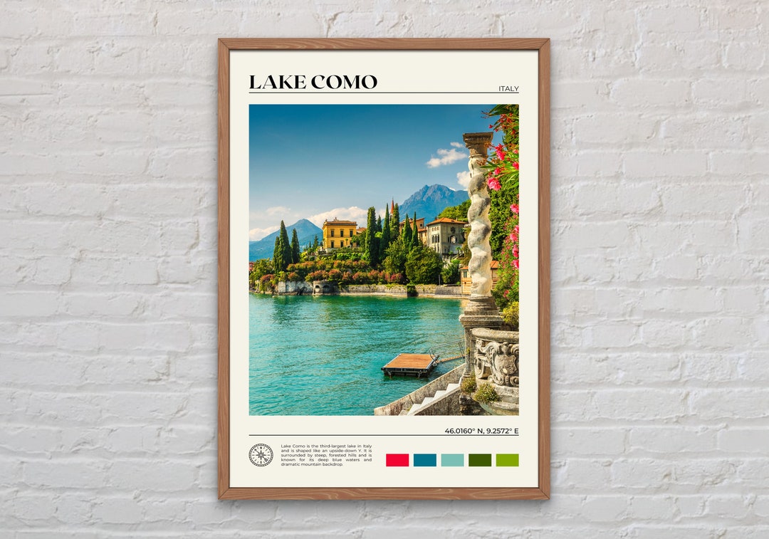 Real Photo, Lake Como Print, Lake Como Wall Art, Lake Como Poster, Lake ...