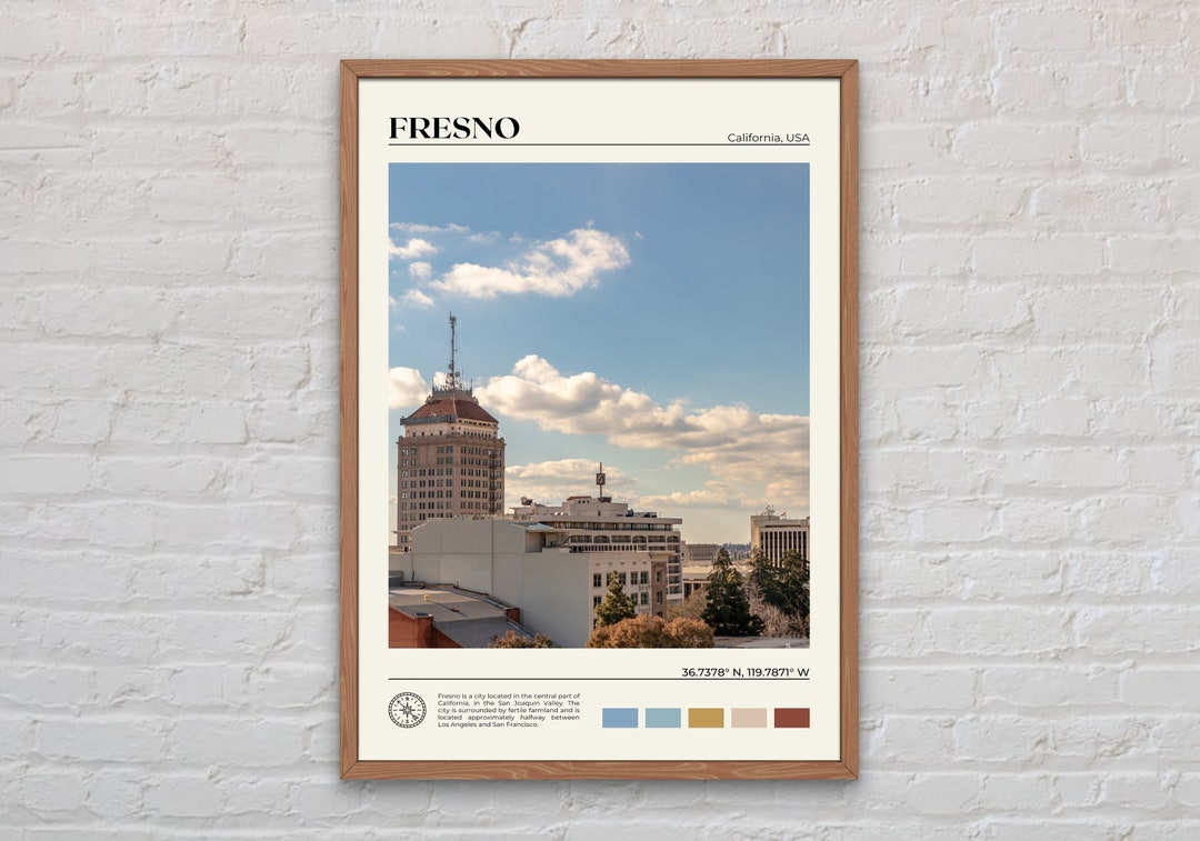 Real Photo, Fresno Print, Fresno Wall Art, Fresno Poster, Fresno Photo ...