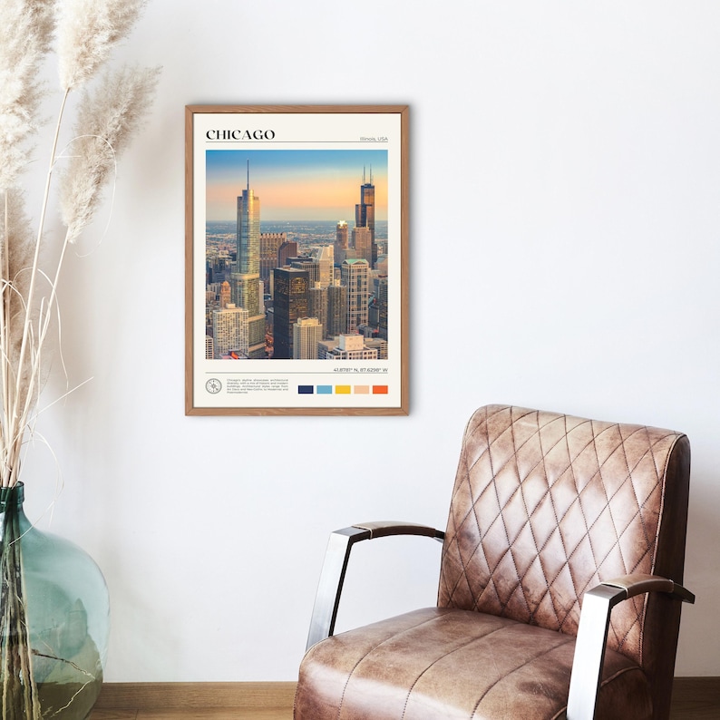 Real Photo, Chicago Print, Chicago Wall Art, Chicago Poster, Chicago ...