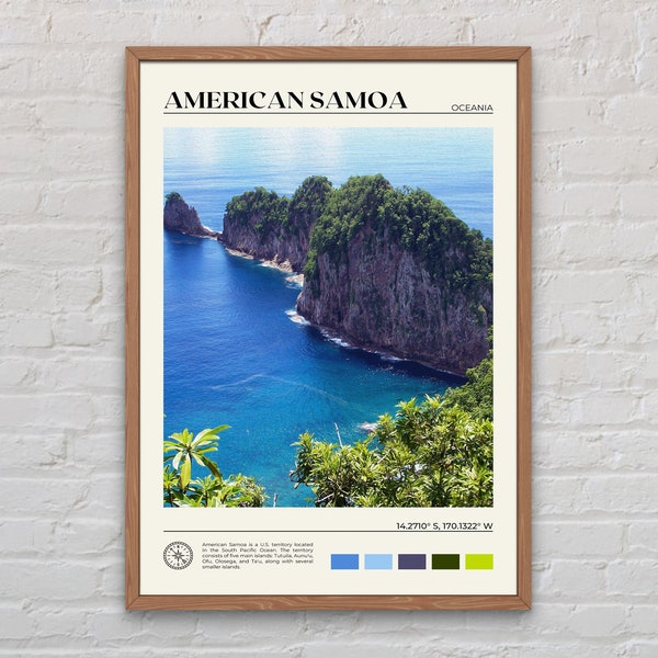 American Samoa Poster - Etsy