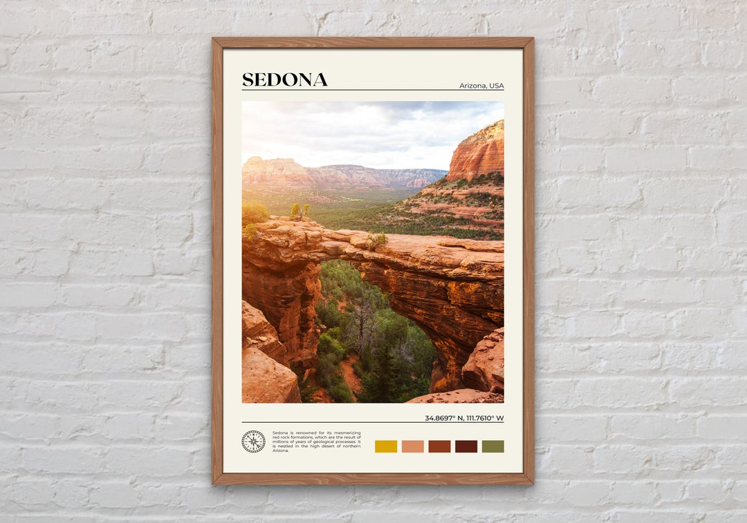 Real Photo, Sedona Print, Sedona Wall Art, Sedona Poster, Sedona Photo ...