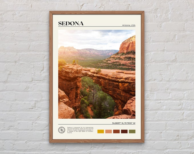 Cathedral Rock Sunset, Sedona, Arizona, Landscape Photo Print - Etsy