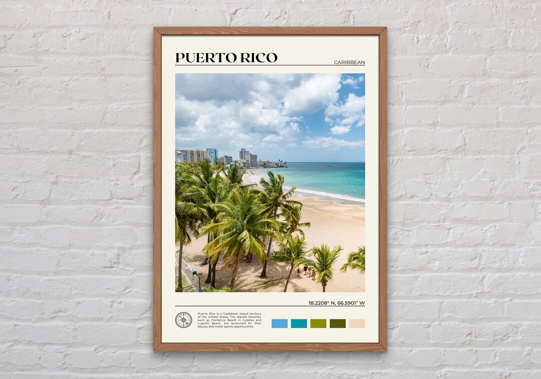 Real Photo, Puerto Rico Print, Puerto Rico Art, Puerto Rico Poster ...