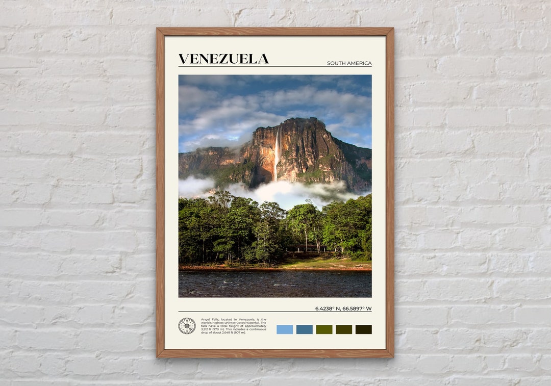 Real Photo, Venezuela Print, Venezuela Wall Art, Venezuela Poster ...