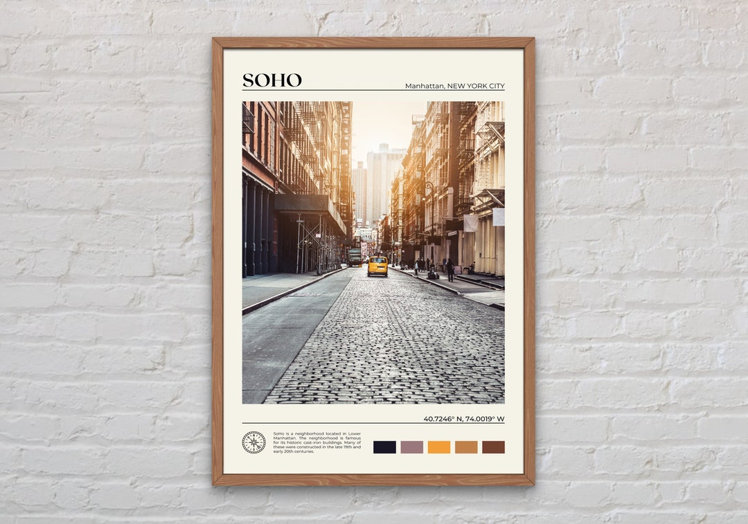 Real Photo, Soho New York Print, Soho Wall Art, Soho Poster, Soho Photo ...