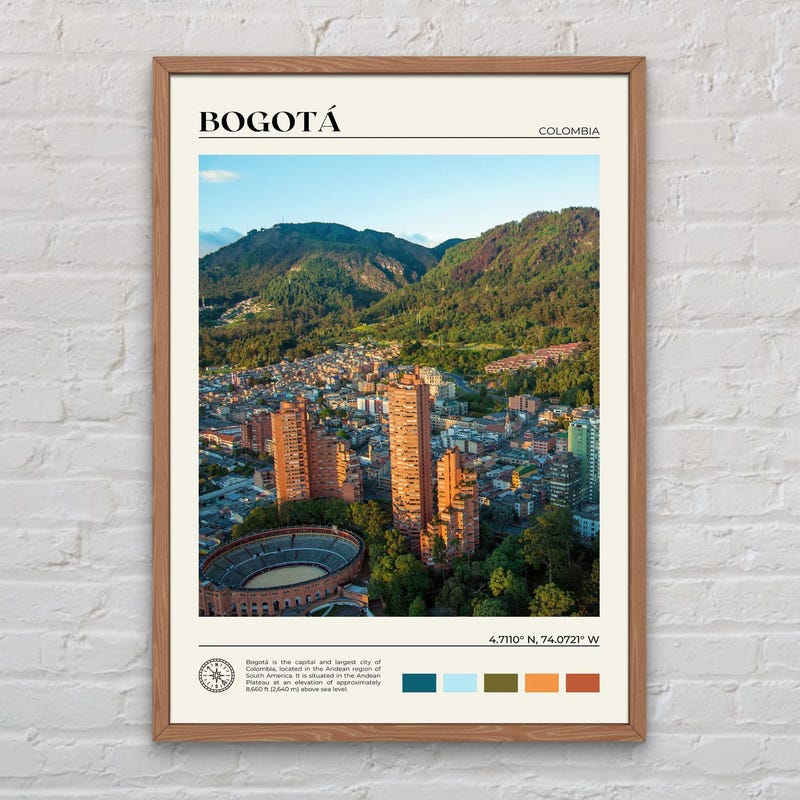 Bogota Digital Poster - Etsy