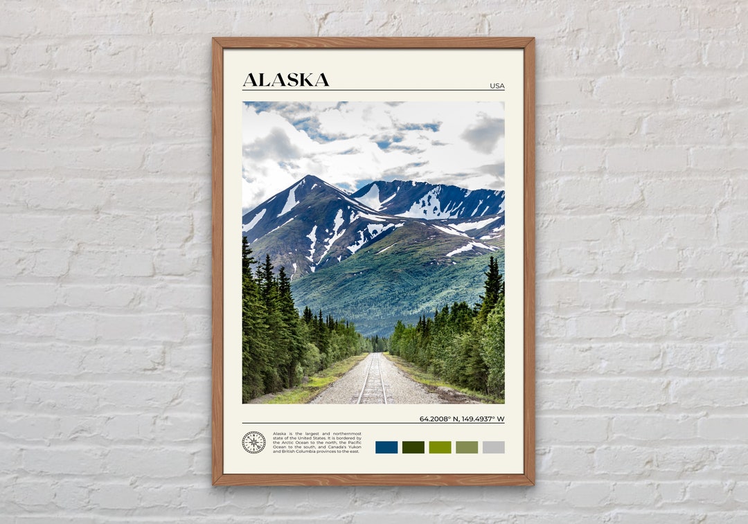 Real Photo, Alaska Print, Alaska Wall Art, Alaska Poster, Alaska Photo ...