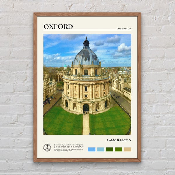 Oxford Poster - Etsy
