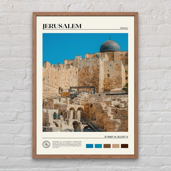 Jerusalem Poster - Etsy
