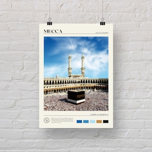 Real Photo, Mecca Print, Mecca Wall Art, Mecca Poster, Mecca Photo ...