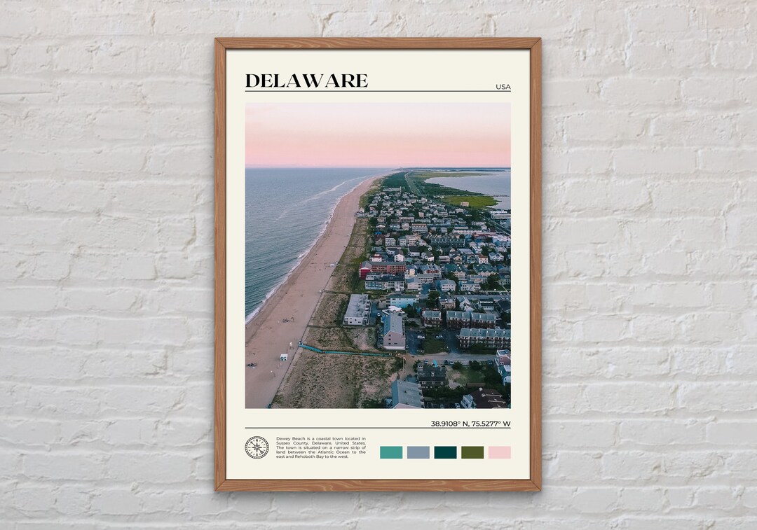 Real Photo, Delaware Print, Delaware Wall Art, Delaware Poster ...
