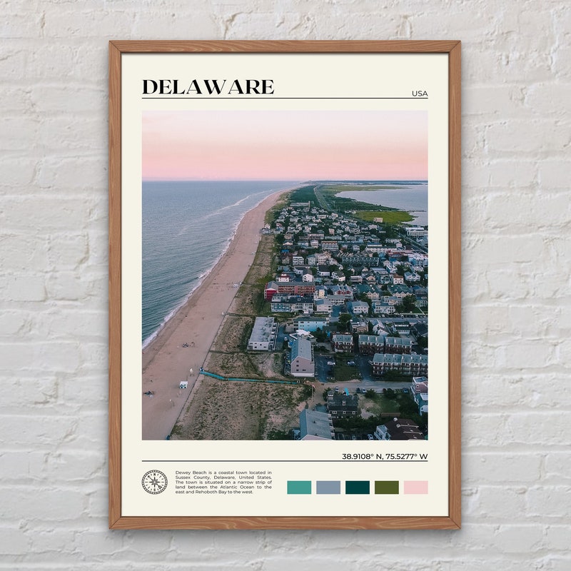 Delaware Poster - Etsy
