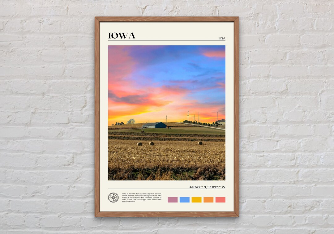 Real Photo, Iowa Print, Iowa Wall Art, Iowa Poster, Iowa Photo, Iowa ...