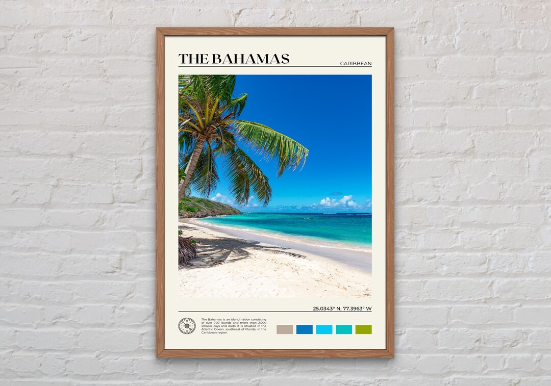 Real Photo, the Bahamas Print, the Bahamas Art, the Bahamas Poster, the ...
