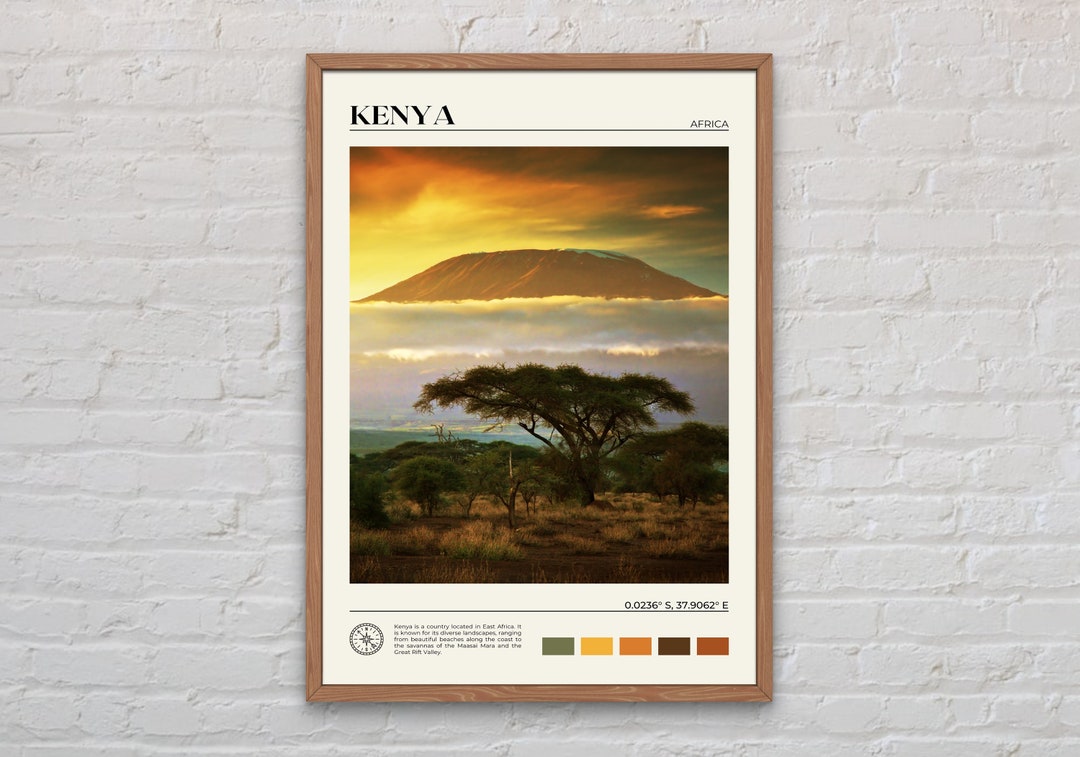Real Photo, Kenya Print, Kenya Wall Art, Kenya Poster, Kenya Photo ...