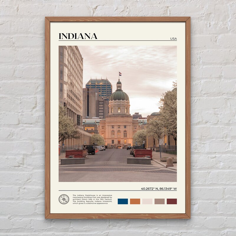 Indiana Wall Art - Etsy