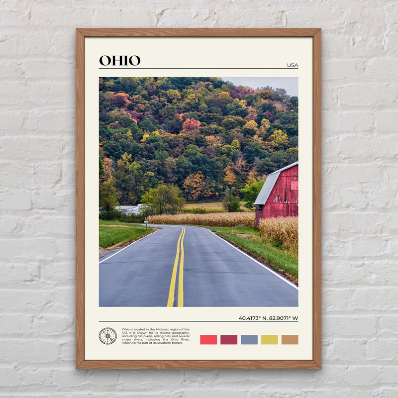 Ohio Art Print - Etsy