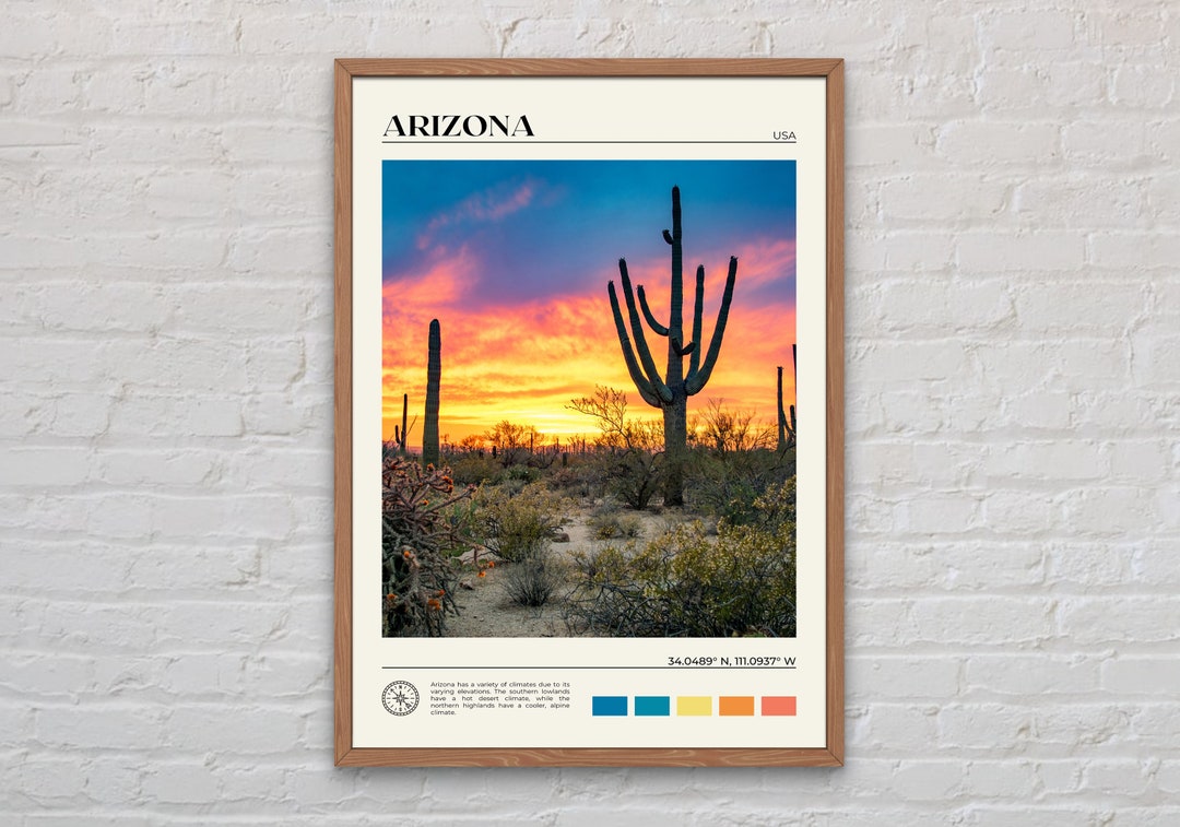 Real Photo, Arizona Print, Arizona Wall Art, Arizona Poster, Arizona ...