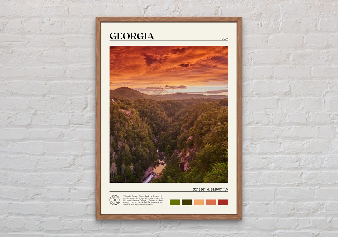Real Photo, Georgia Print, Georgia Wall Art, Georgia Poster, Georgia ...