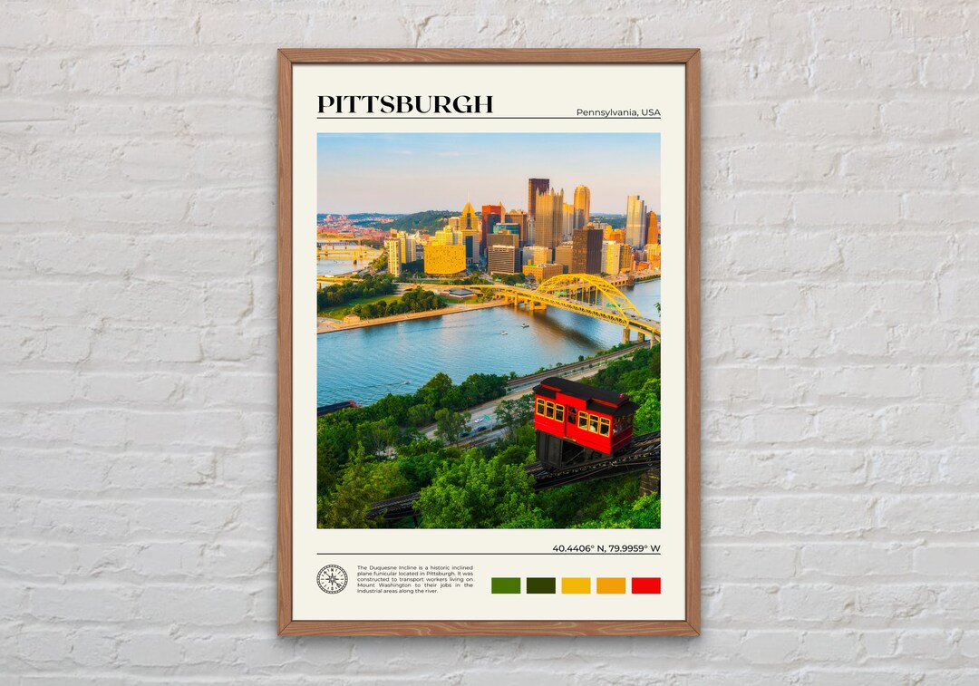 Real Photo, Pittsburgh Print, Pittsburgh Wall Art, Pittsburgh Poster ...