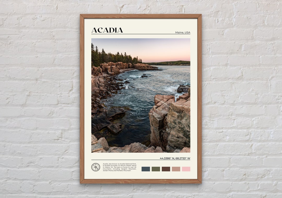 Real Photo, Acadia Print, Acadia Wall Art, Acadia Poster, Acadia Photo ...