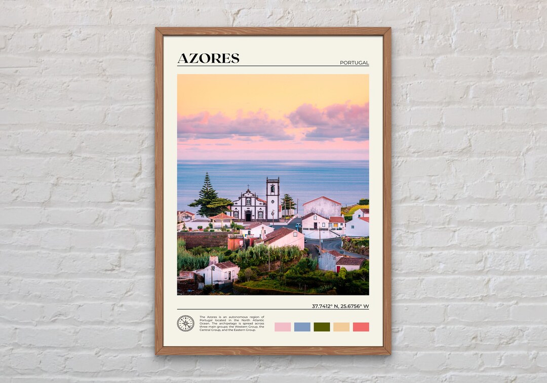 Real Photo, Azores Print, Azores Wall Art, Azores Poster, Azores Photo ...