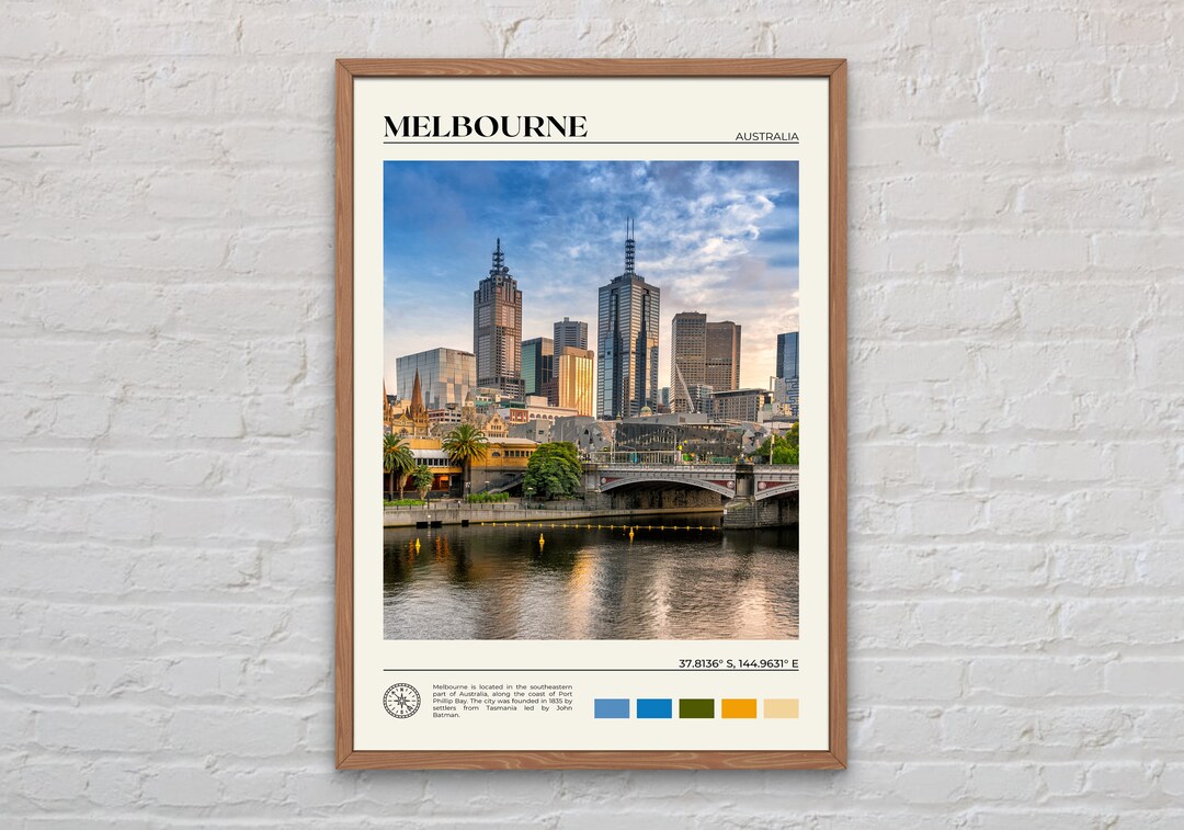 Real Photo, Melbourne Print, Melbourne Wall Art, Melbourne Poster ...