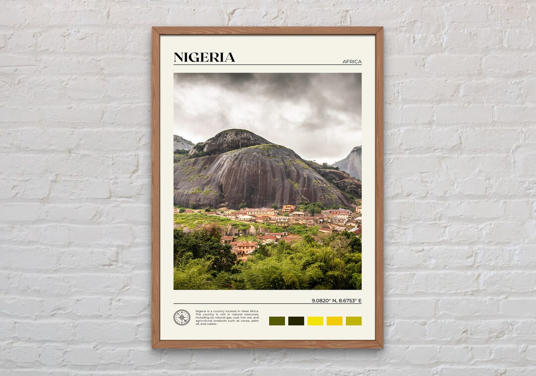 Real Photo, Nigeria Print, Nigeria Wall Art, Nigeria Poster, Nigeria ...