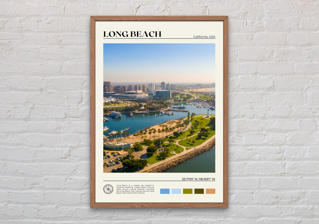 Real Photo, Long Beach Print, Long Beach Wall Art, Long Beach Poster ...