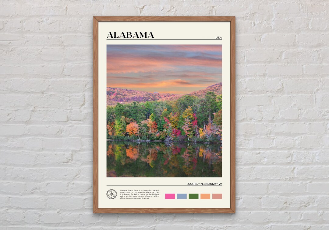 Real Photo, Alabama Print, Alabama Wall Art, Alabama Poster, Alabama ...