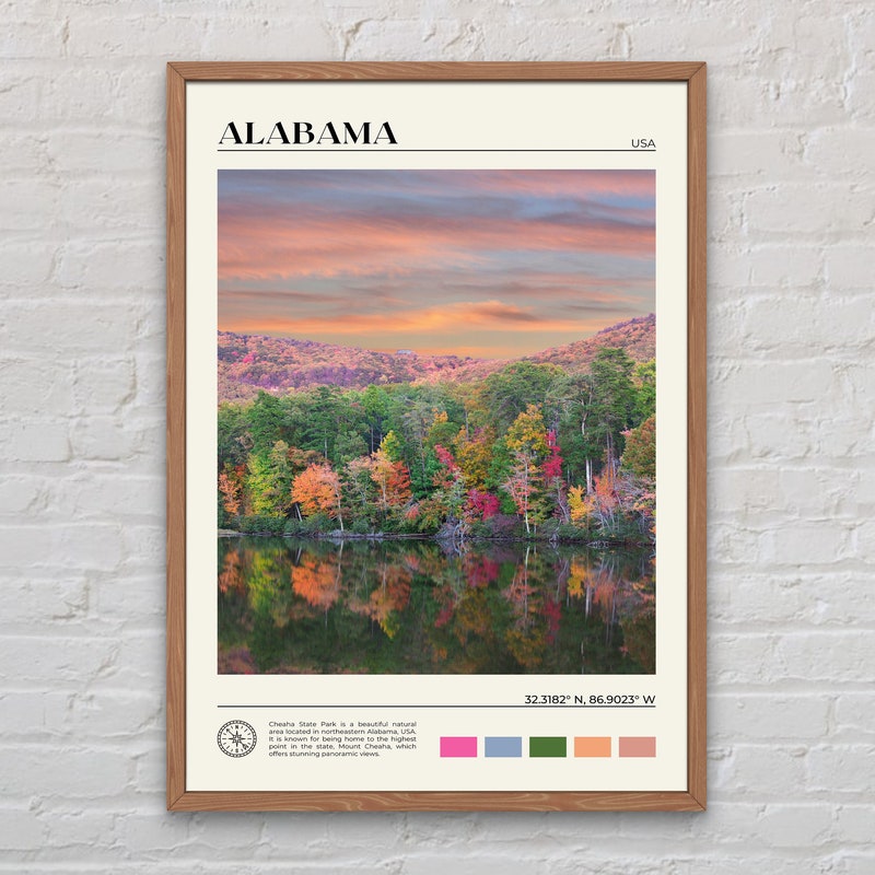 Alabama Poster - Etsy