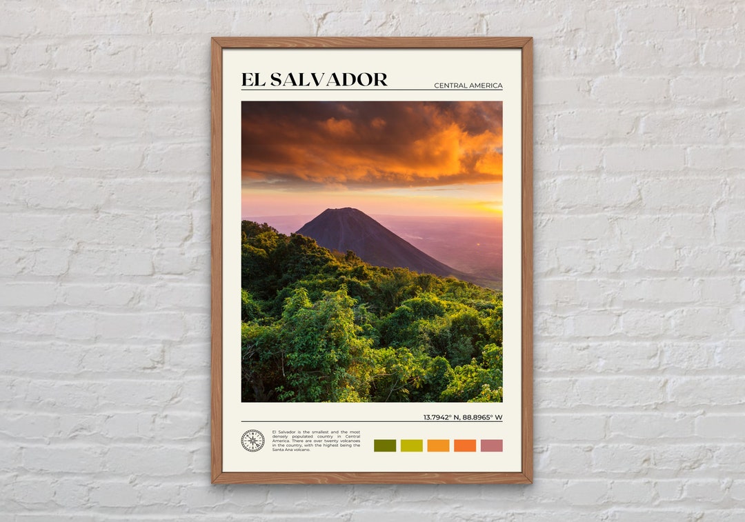 Real Photo, El Salvador Print, El Salvador Art, El Salvador Poster, El ...