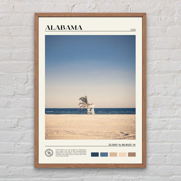 Alabama Poster - Etsy