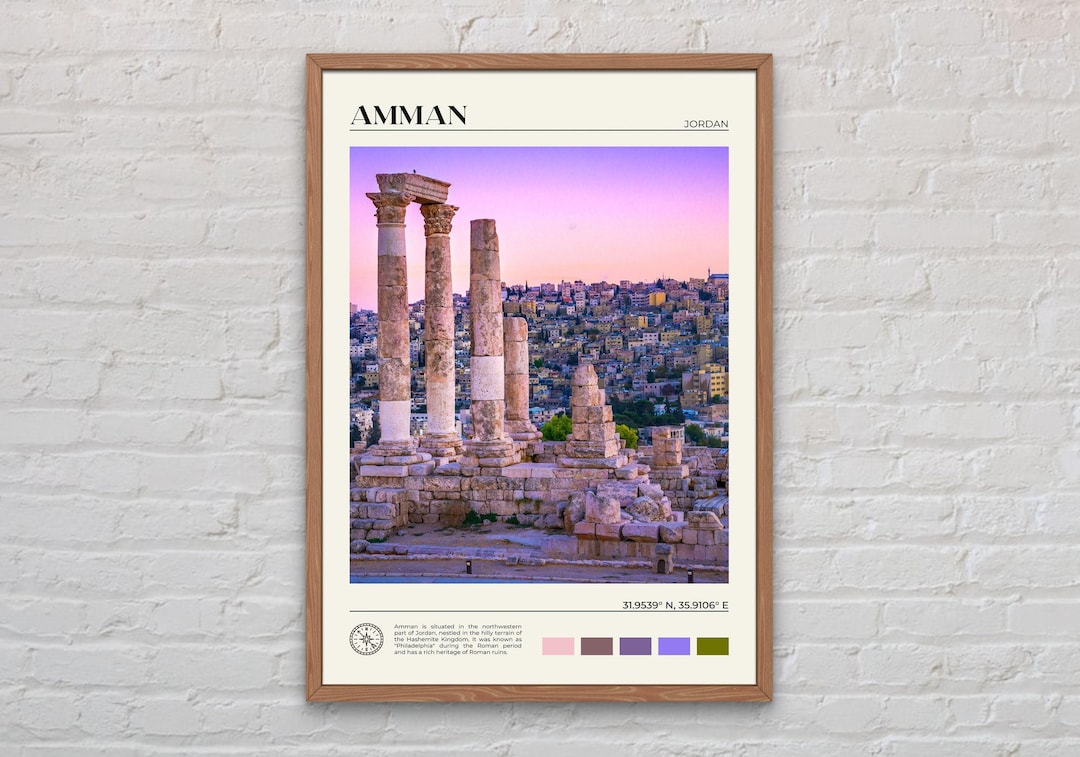 Real Photo, Amman Print, Amman Wall Art, Amman Poster, Amman Photo ...