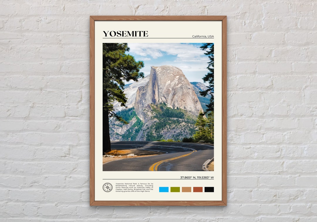 Real Photo, Yosemite Print, Yosemite Wall Art, Yosemite Poster ...