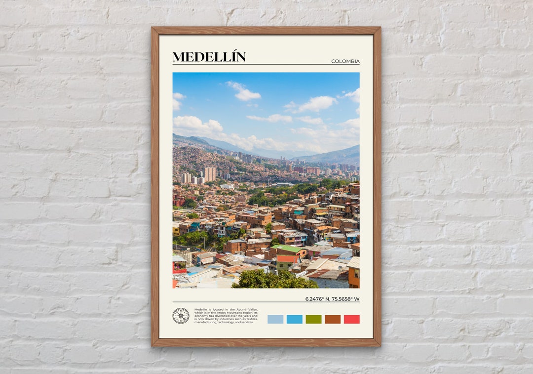 Real Photo, Medellín Print, Medellín Wall Art, Medellín Poster ...