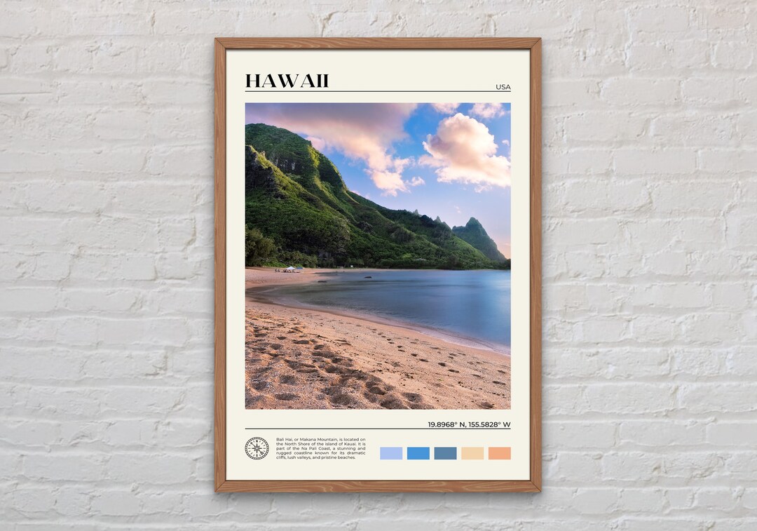 Real Photo, Hawaii Print, Hawaii Wall Art, Hawaii Poster, Hawaii Photo ...